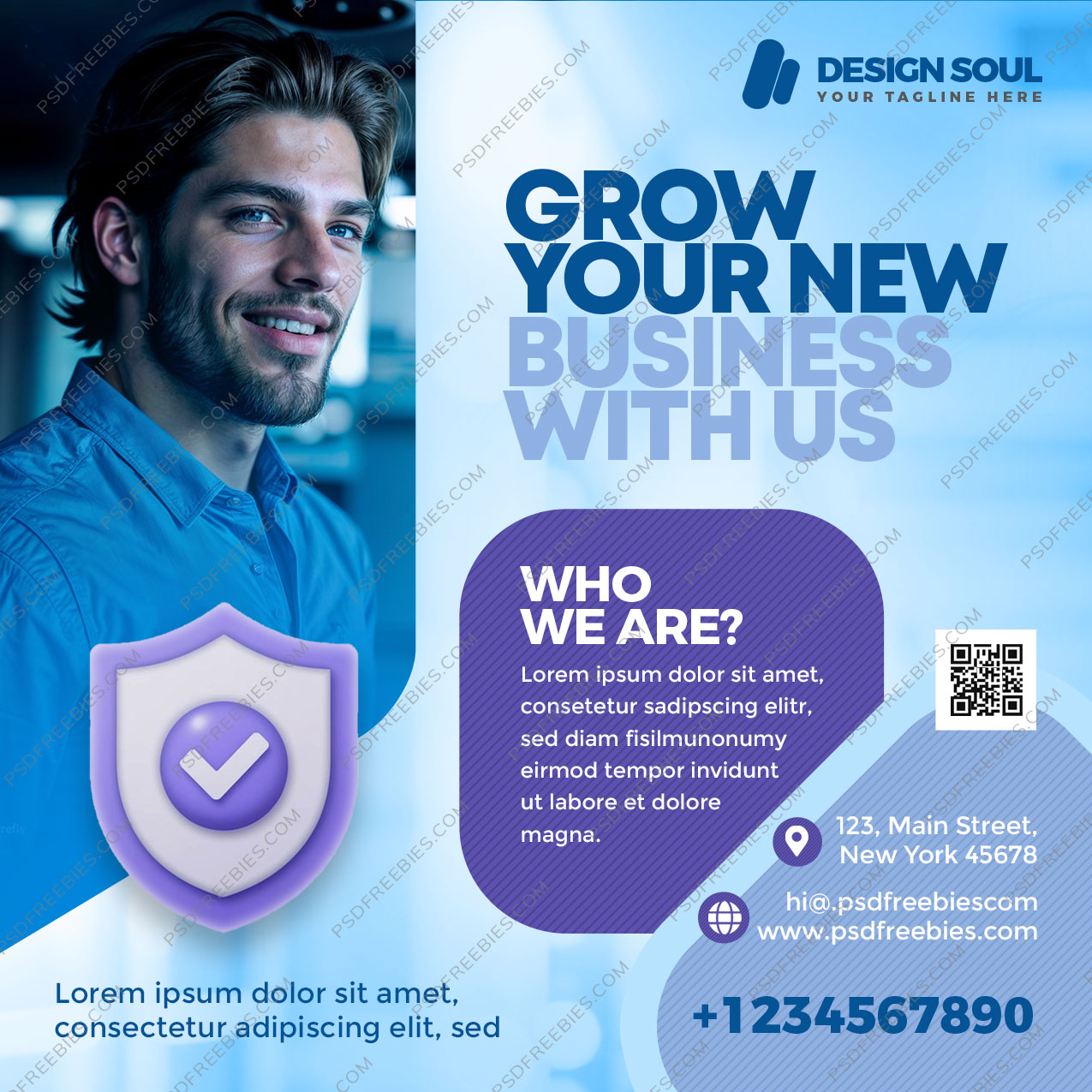 Business Promotion Social Media Post PSD | PSDFreebies.com