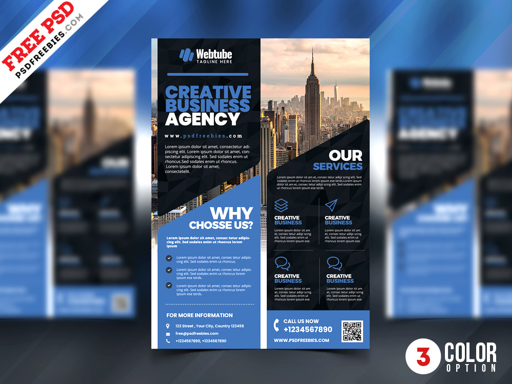 Business Promotion AD Flyer Design PSD | PSDFreebies.com