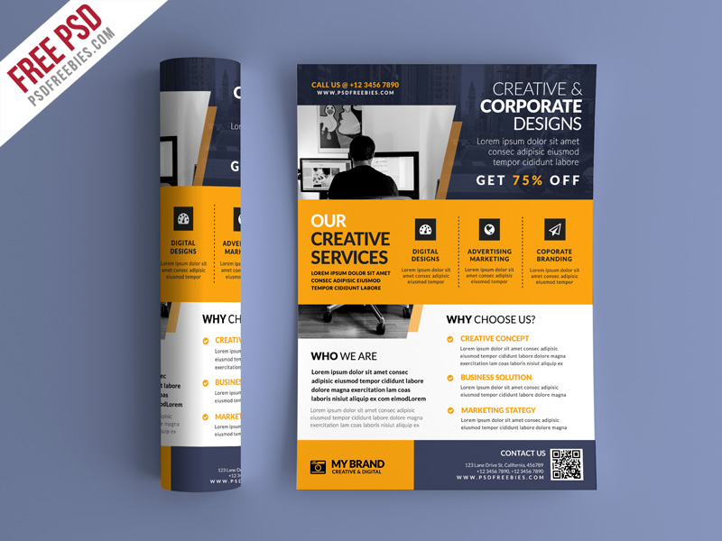 Business Promotional Flyer PSD Template | PSDFreebies.com