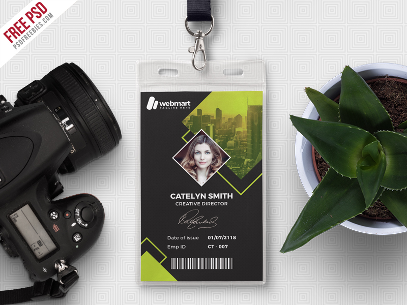 Creative Office ID Card Free PSD | PSDFreebies.com