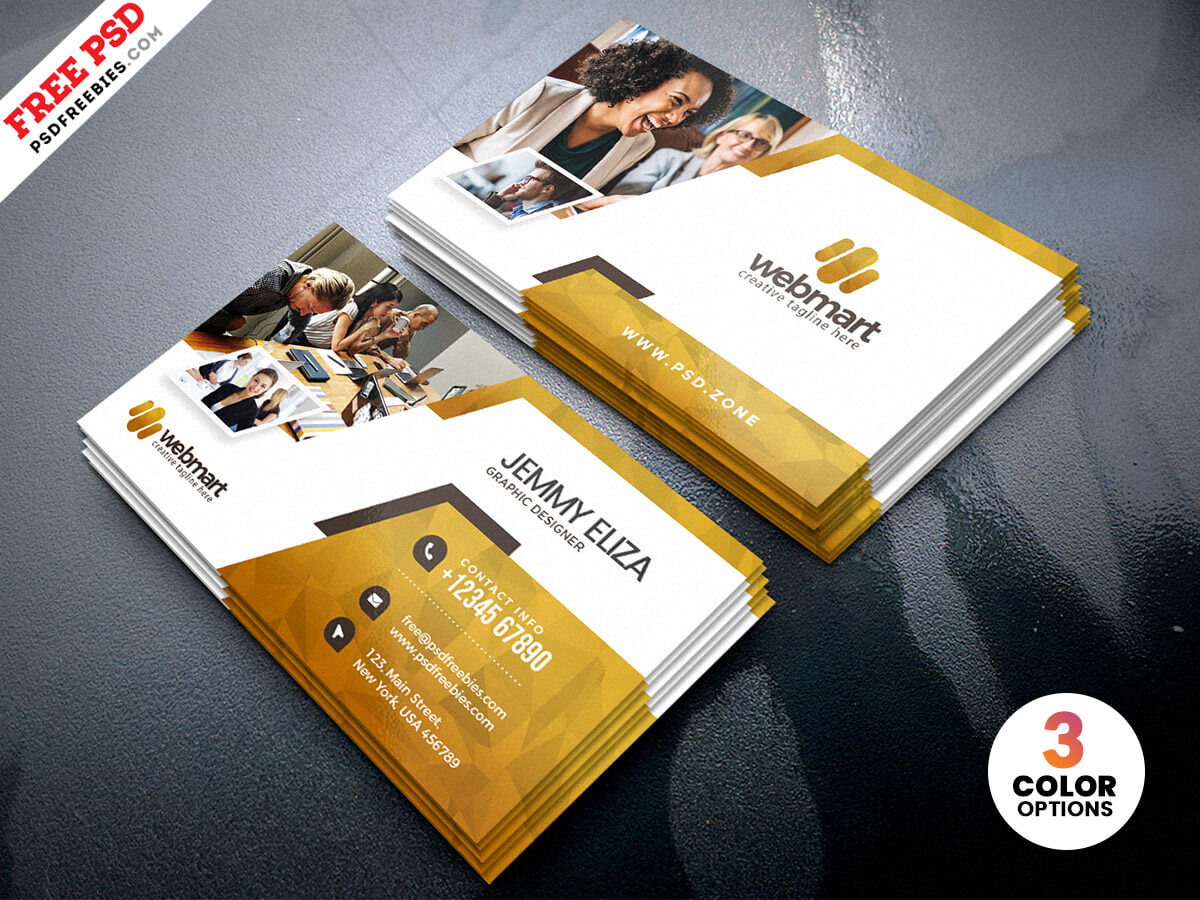 Elegant Business Card Design PSD Template | PSDFreebies.com