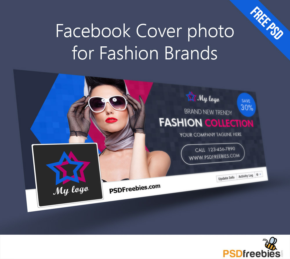 Facebook Cover photo for Fashion Brands Free PSD | PSDFreebies.com
