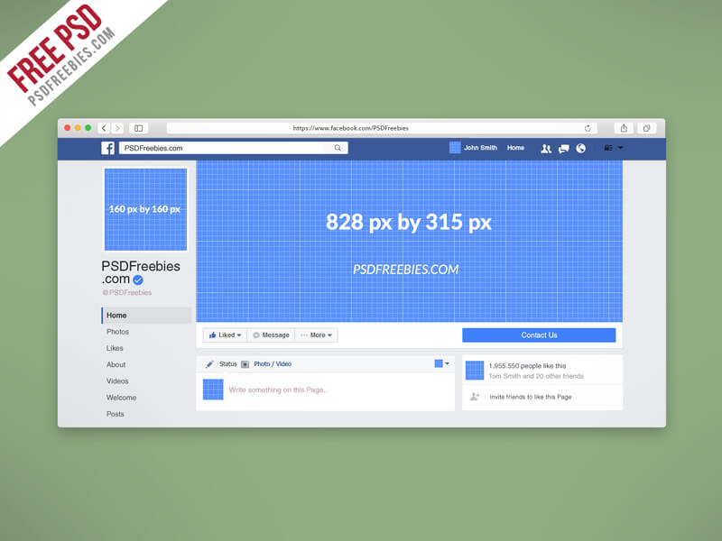 Facebook Page Mockup 2018 Free PSD | PSDFreebies.com