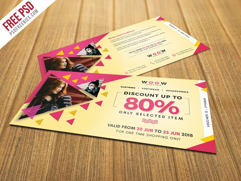 Fashion Sale Discount Coupon PSD Template | PSDFreebies.com