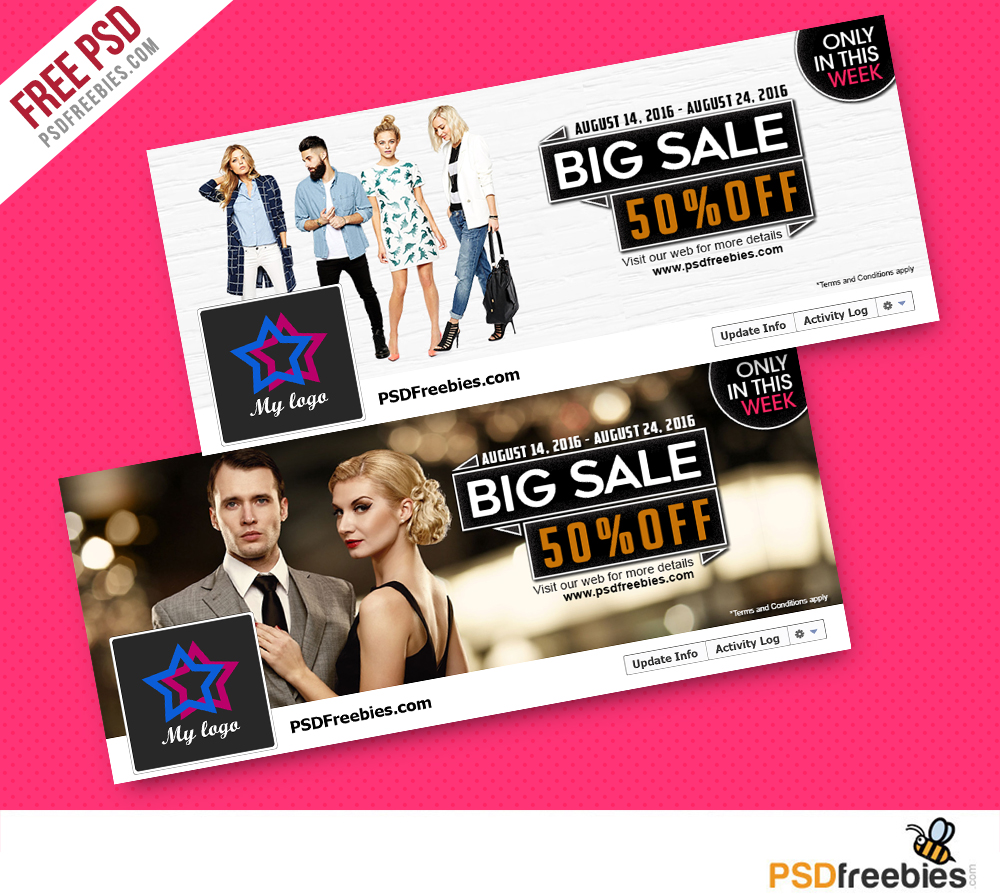 Fashion Sales Facebook Cover PSD Freebie | PSDFreebies.com