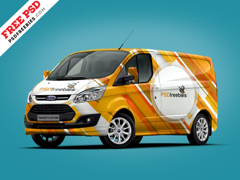 Ford Van Mockup PSD Template | PSDFreebies.com