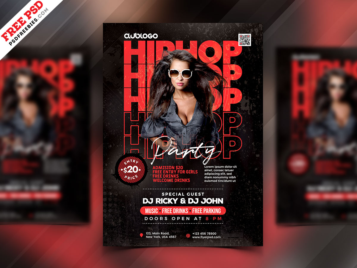 Hip Hop Music Party Flyer PSD | PSDFreebies.com Hip Hop Music Party Flyer PSD | PSDFreebies.com