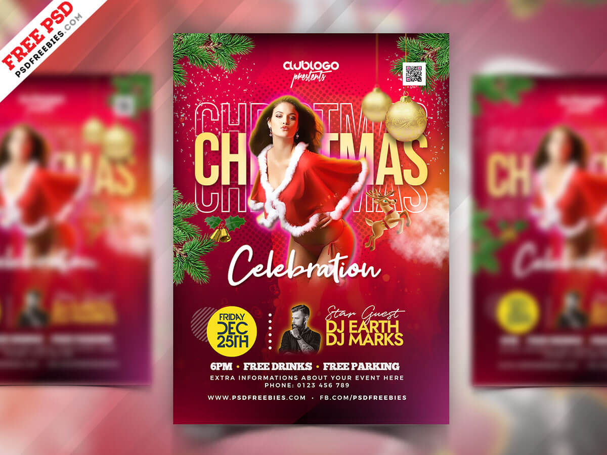 Merry Christmas Celebration Event Flyer PSD | PSDFreebies.com Merry Christmas Celebration Event Flyer PSD | PSDFreebies.com