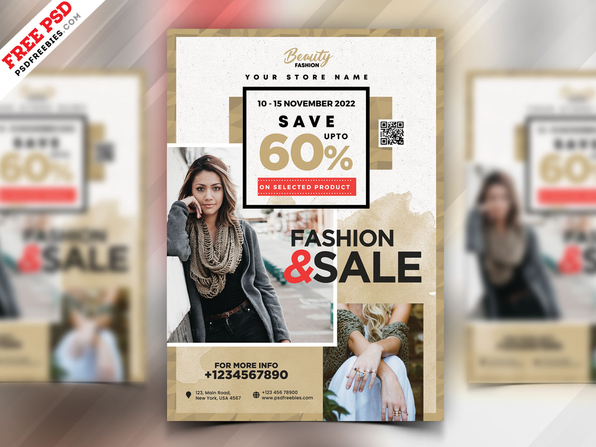 Modern Sale Flyer Template PSD | PSDFreebies.com