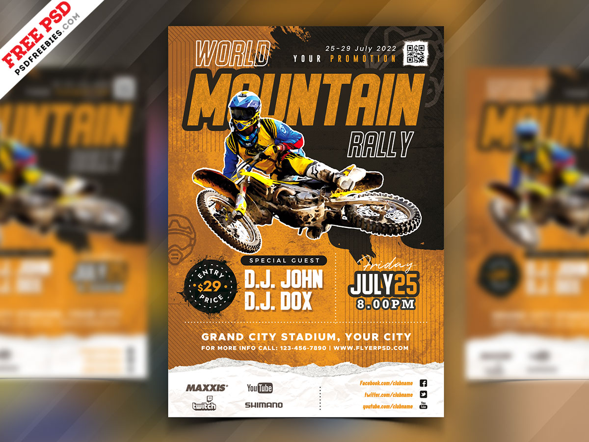 Racing Event Flyer PSD Template | PSDFreebies.com