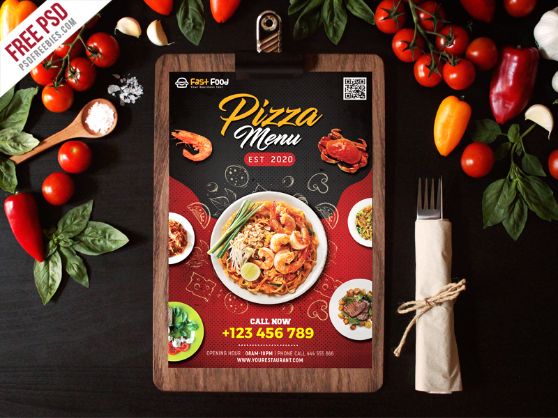 Restaurant Food Menu Free PSD | PSDFreebies.com